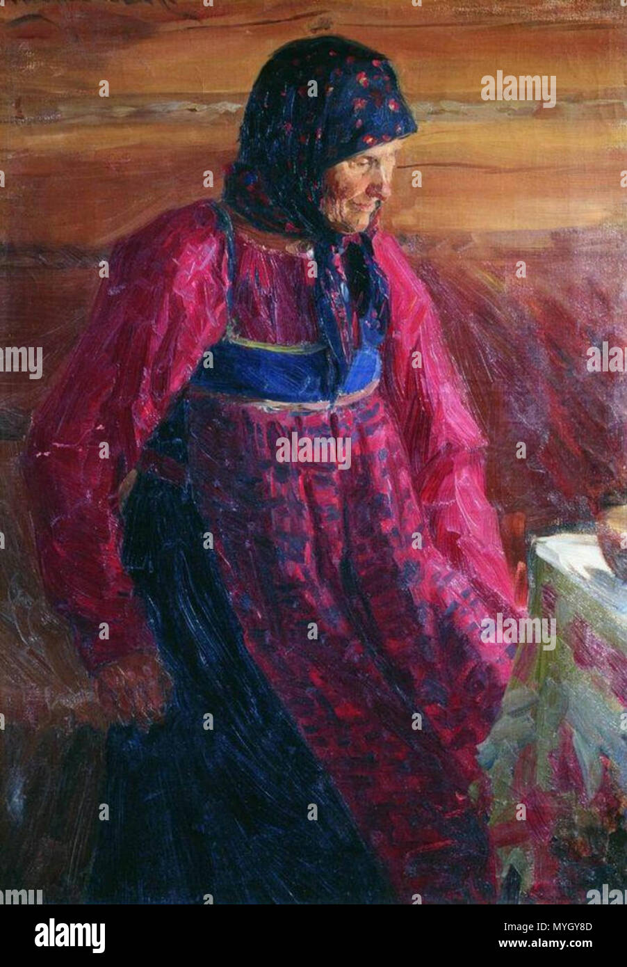 Woman russia interior oil painting hi-res stock photography and images ...