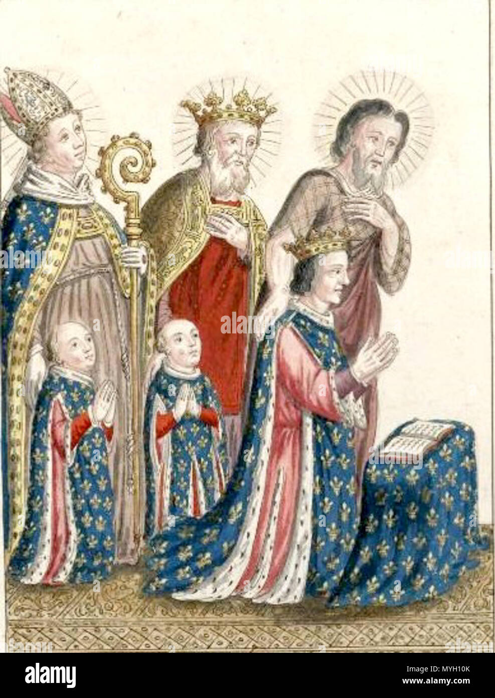 . Jean de Berry et son fils Charles et Jean II . Unknown date ...