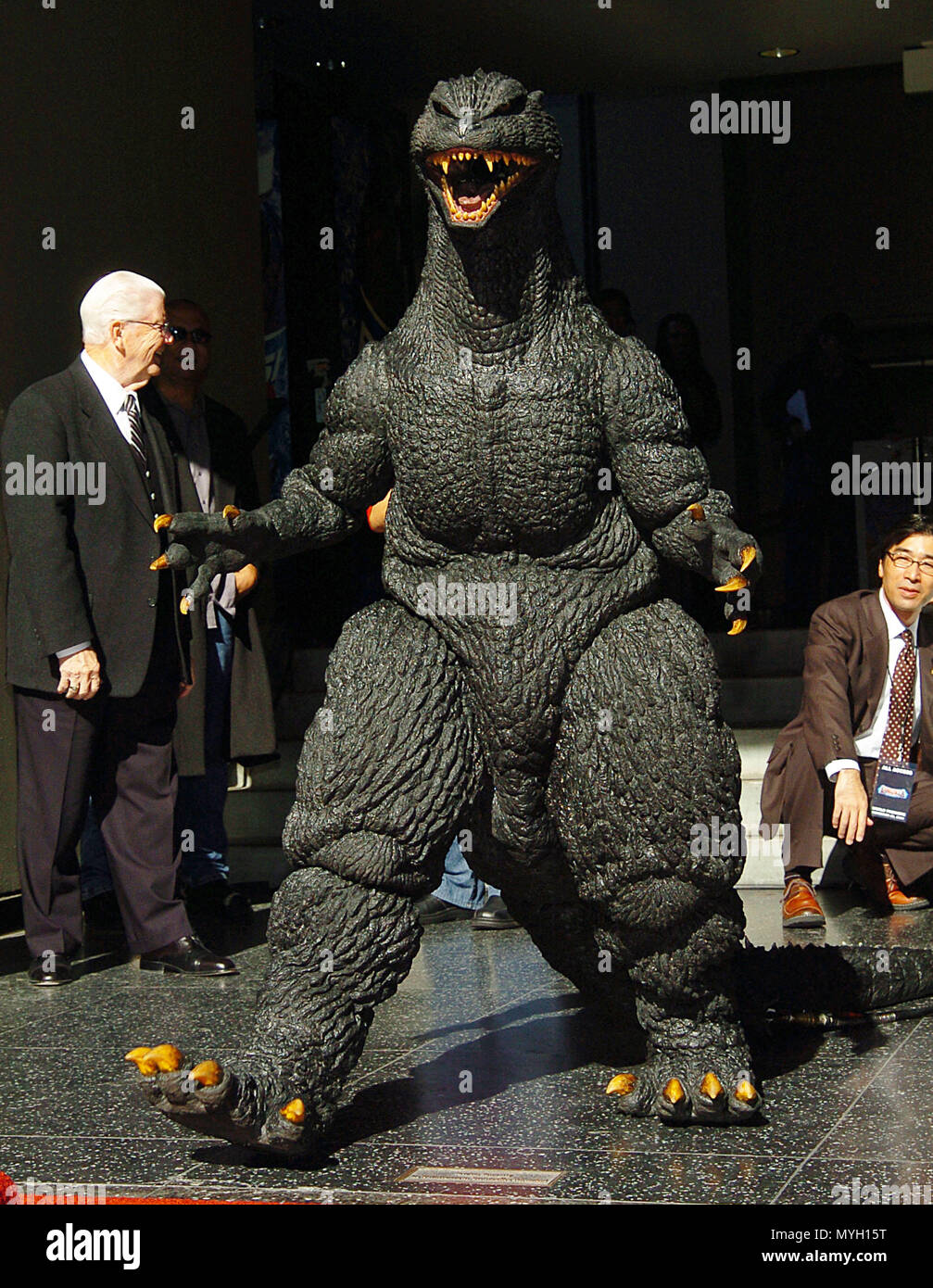 Godzilla received the 2271th star on the Hollywood Walk of Fame in Los ...