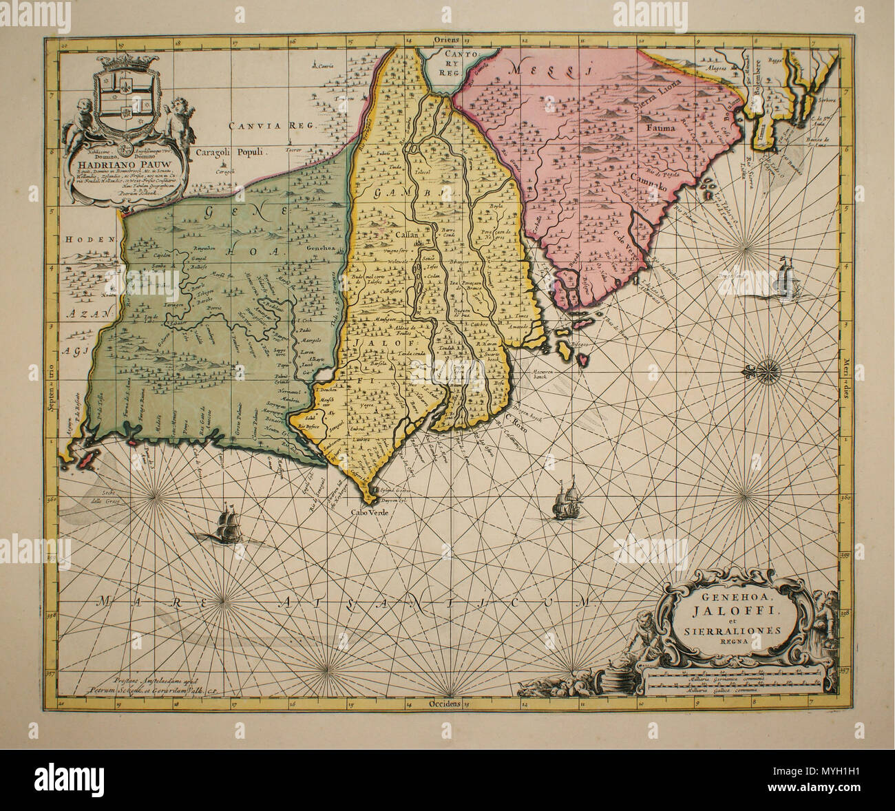 Map of africa 1700 hi-res stock photography and images - Alamy