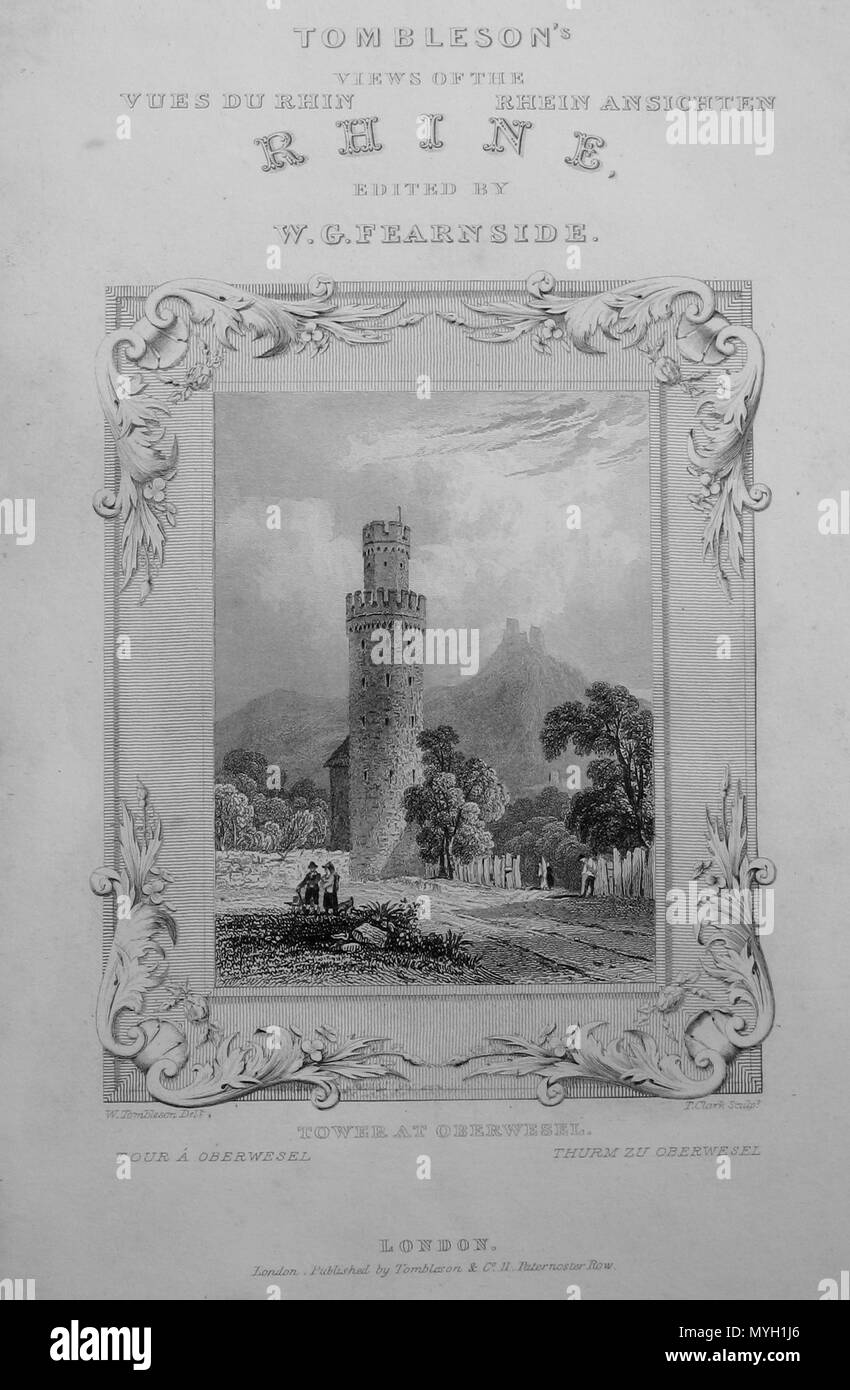 Book title page engraving Black and White Stock Photos & Images - Alamy