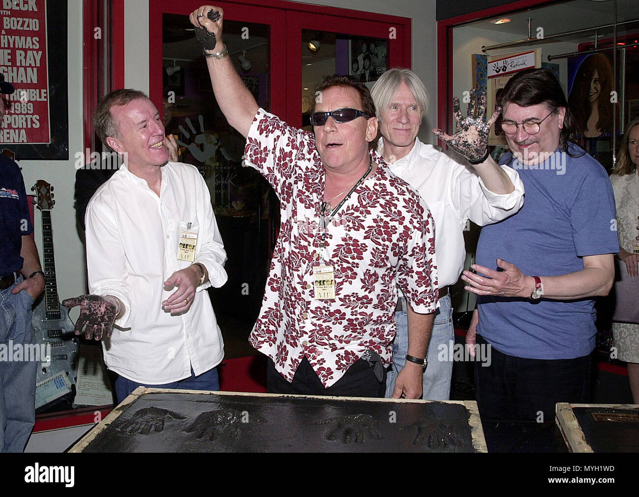 Member of the legendary '60s British group The Animals get their hands ...