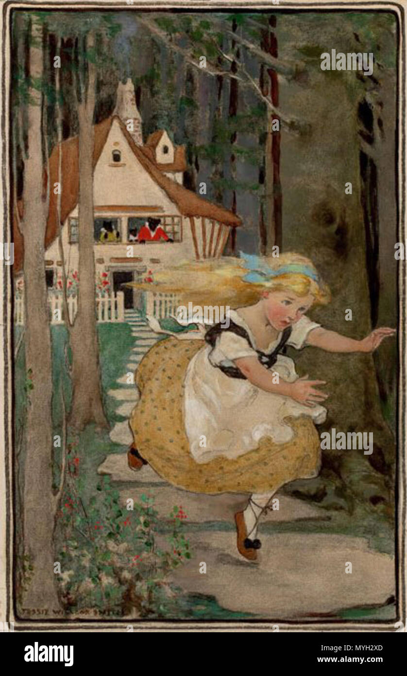 Goldilocks Running Away Coloring Pages