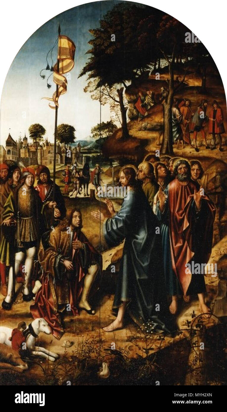 . Português: Jesus e o centurião por Jorge Afonso. Uma das pinturas da ...
