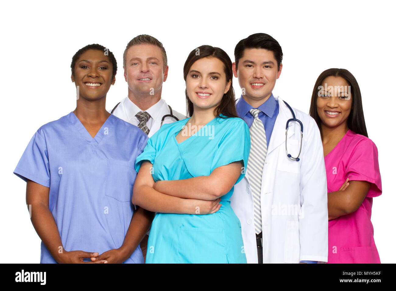 Cheerful mid age female nurse hi-res stock photography and images - Alamy