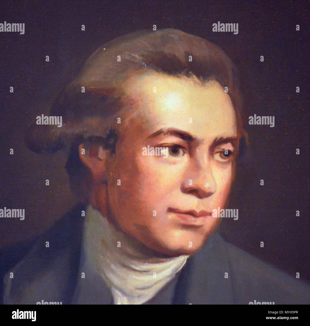 . English: Joseph Banks, detail of a painting by William Parry 1775 of ...
