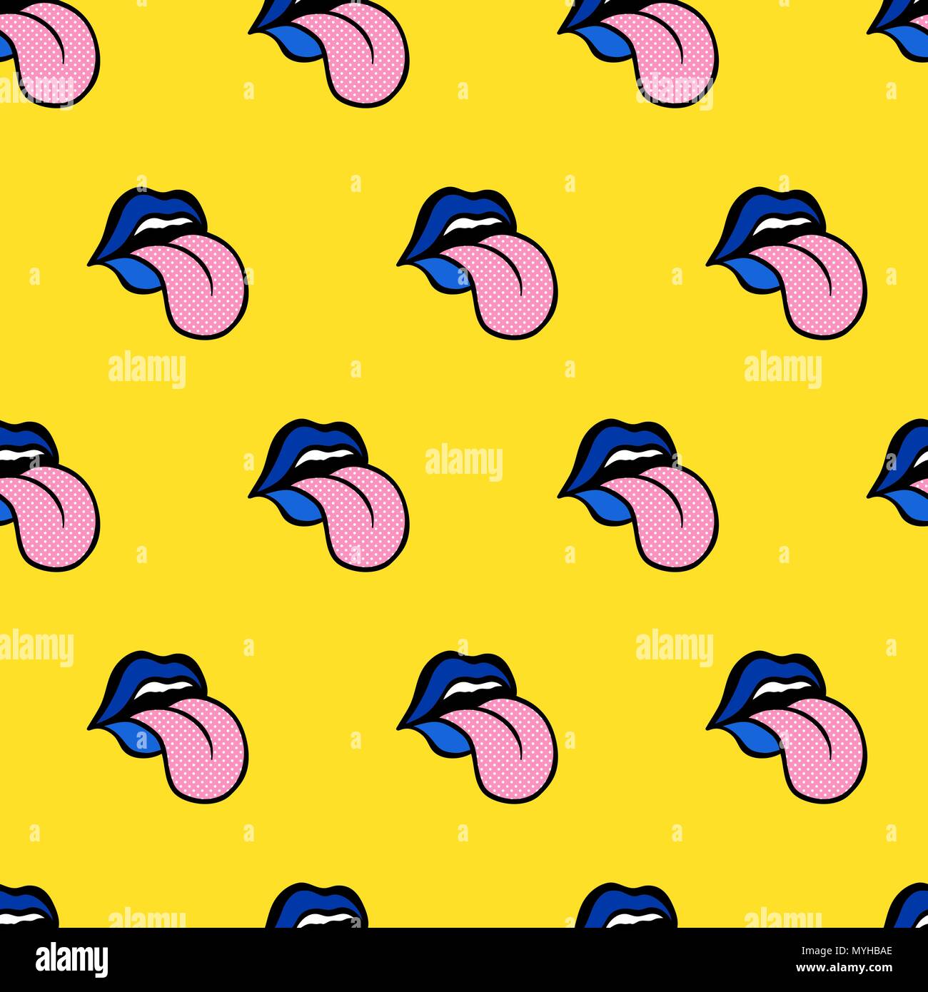 Rolling lip Stock Vector Images - Alamy