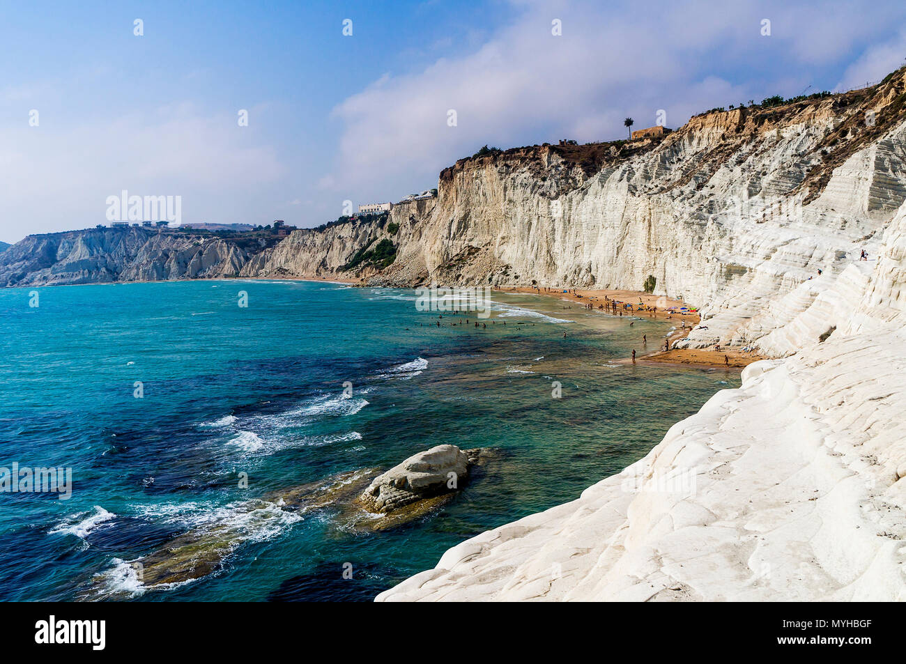 White beach ( Scala dei Turchi - Italy Stock Photo - Alamy