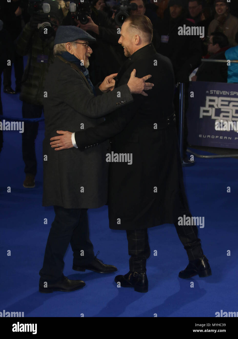 Mar 19, 2018 - Steven Spielberg and Simon Pegg attending the European ...