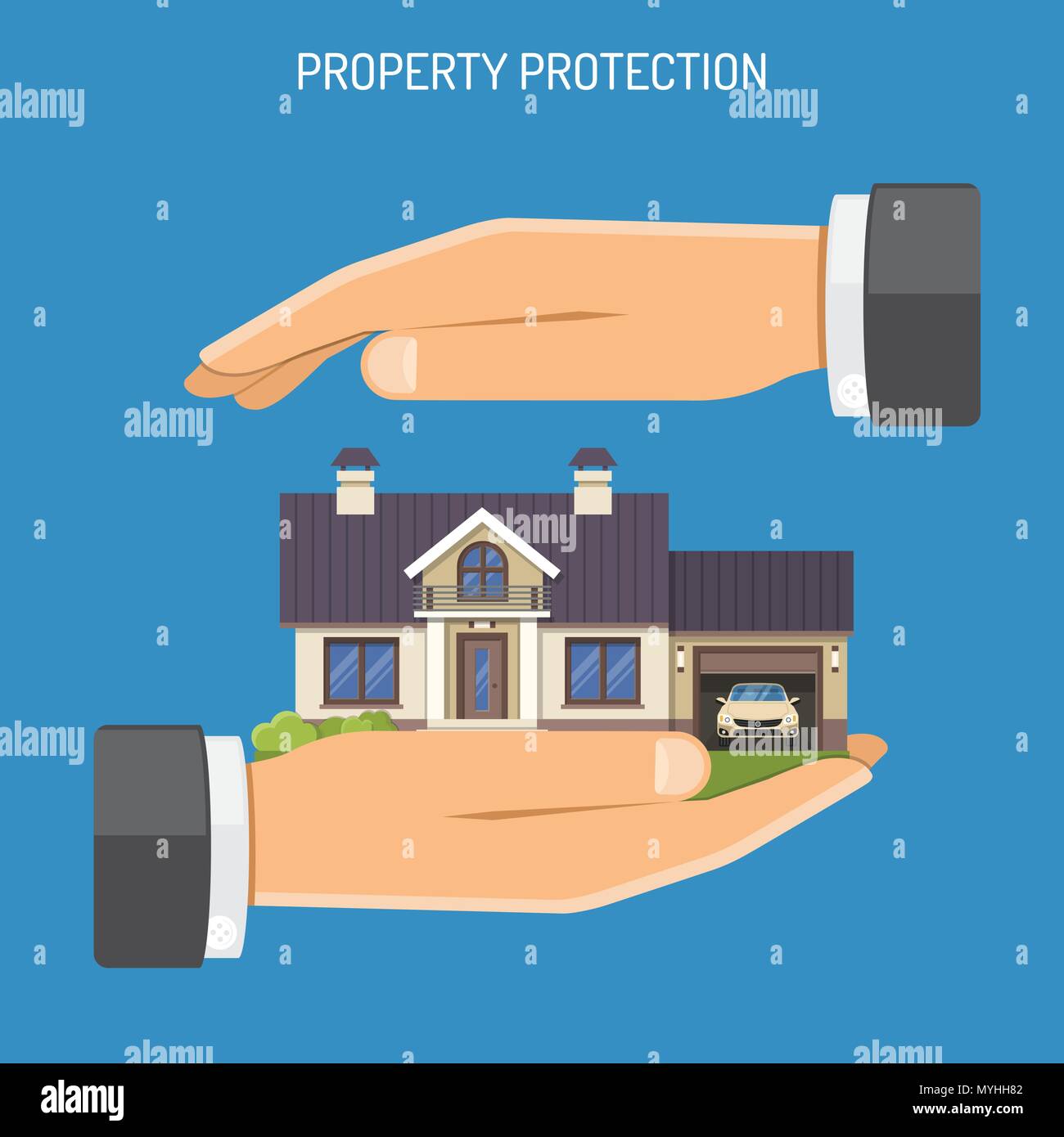 Property safety Stock Vector Images - Alamy