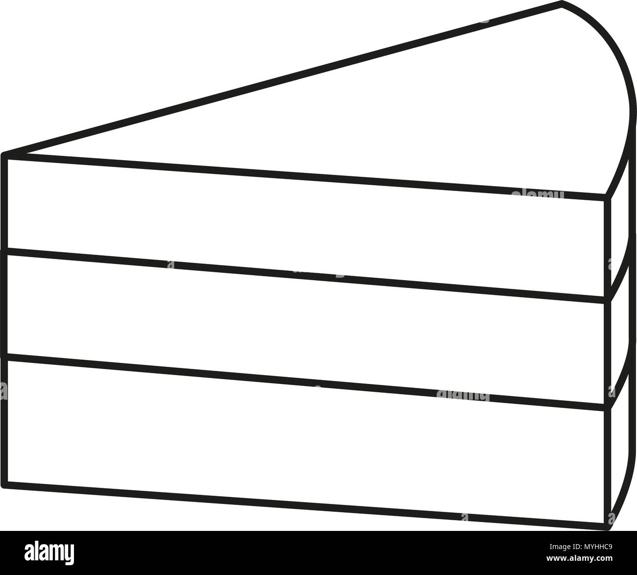 Portion cake Stock Vector Images - Alamy
