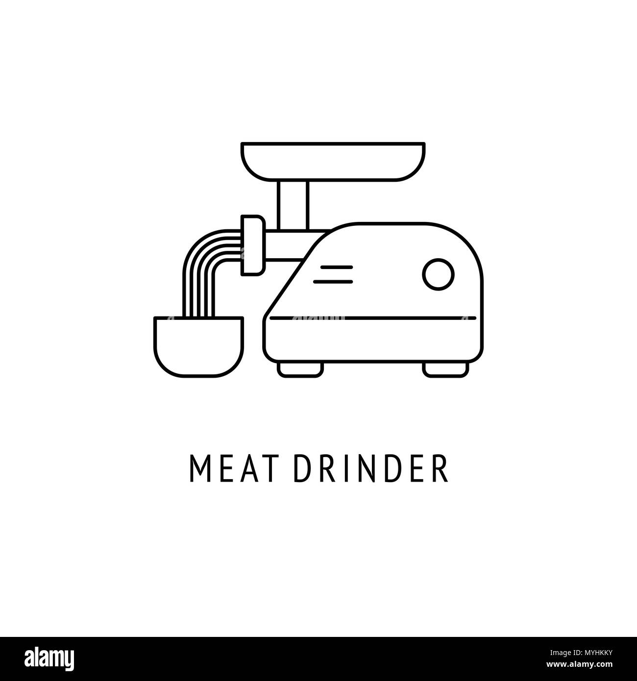 Meat grinder electric appliances Stock Vector Images - Alamy