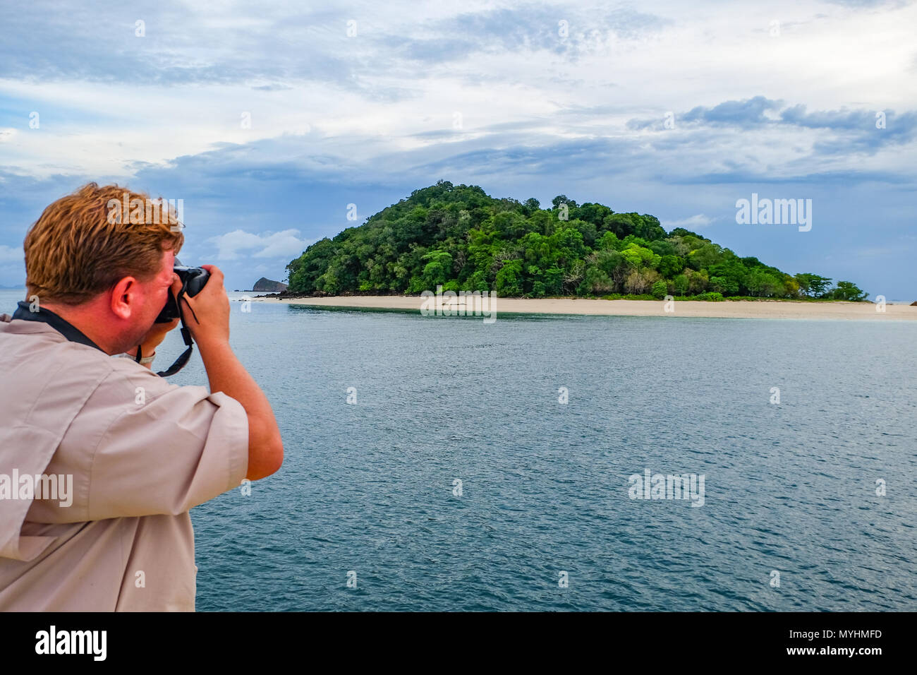 May 1 2018 - Myeik Archipelago. Photographer taking a picture of a ...