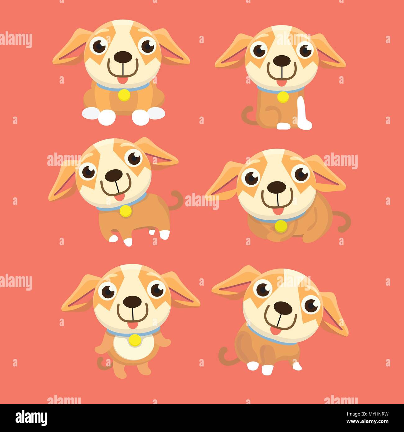 Baby in different poses Stock Vector Images - Alamy