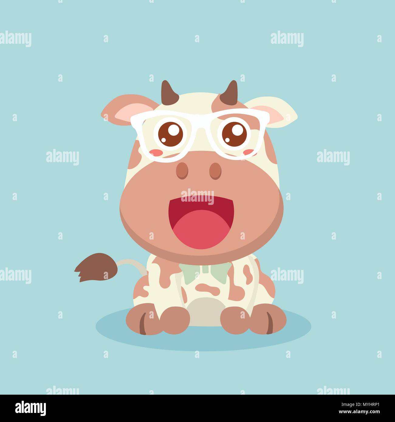Cute cow cartoon Stock Vector Image & Art - Alamy