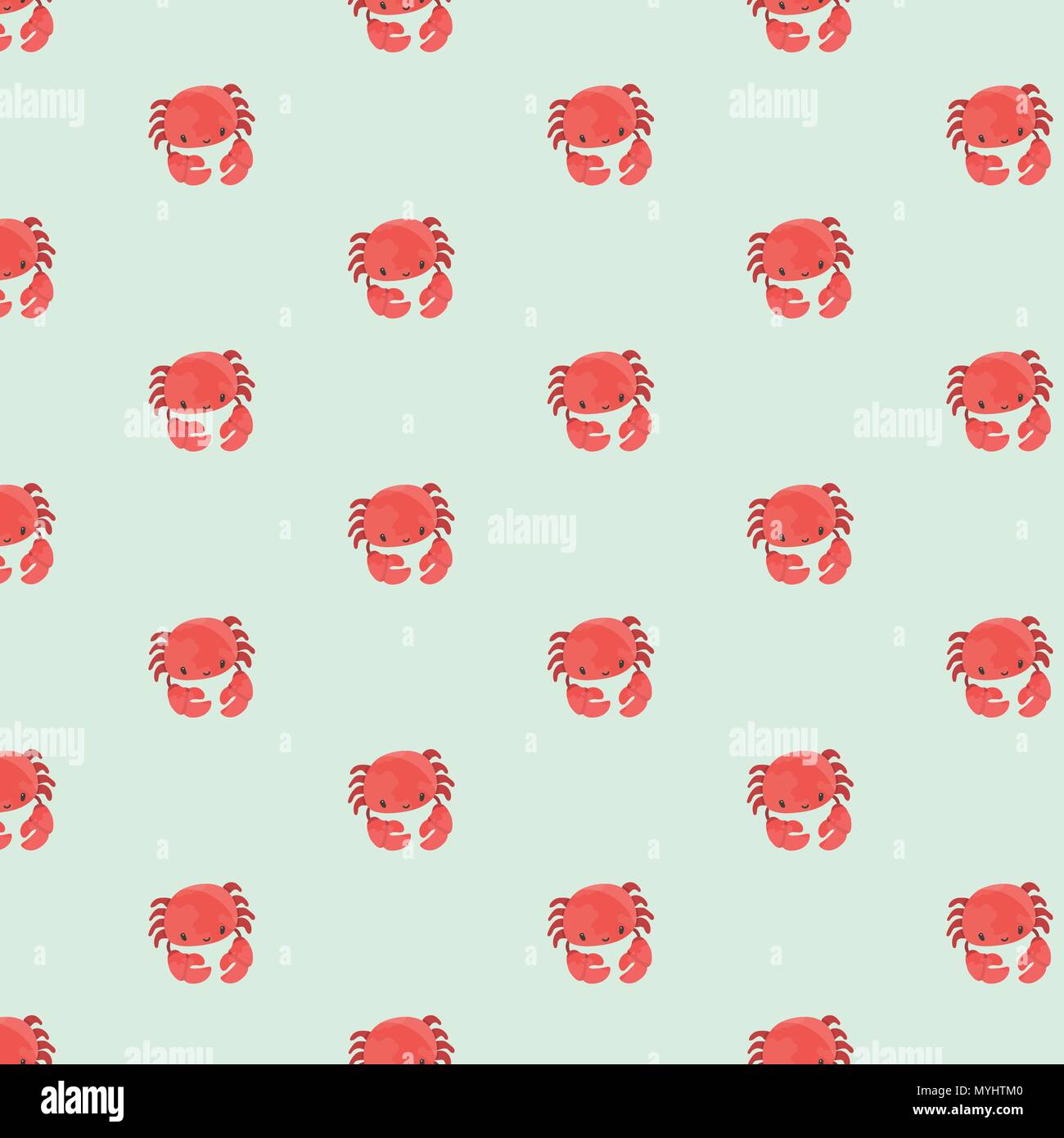 Crabs pattern Stock Vector Images - Alamy