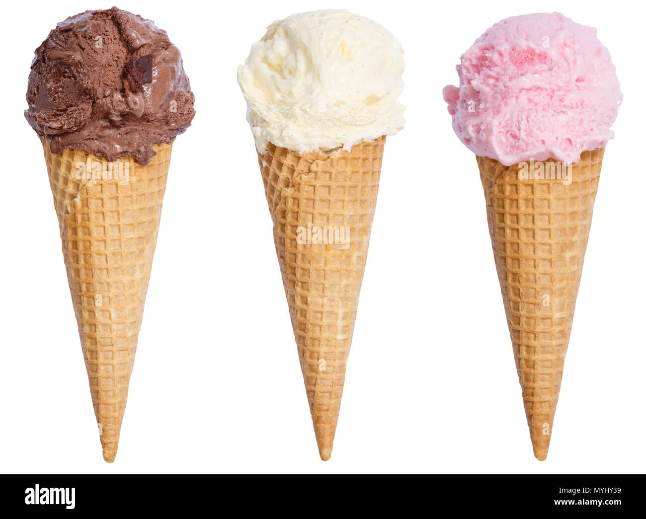 Collection of ice cream scoop sundae cone vanilla chocolate icecream ...