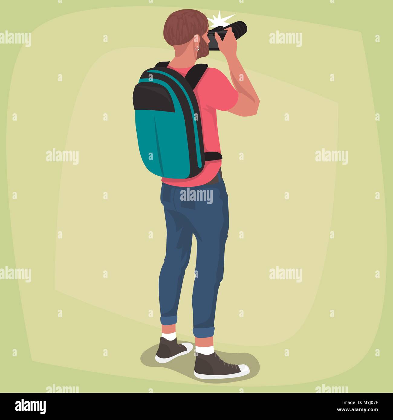 Back one stands Stock Vector Images - Alamy