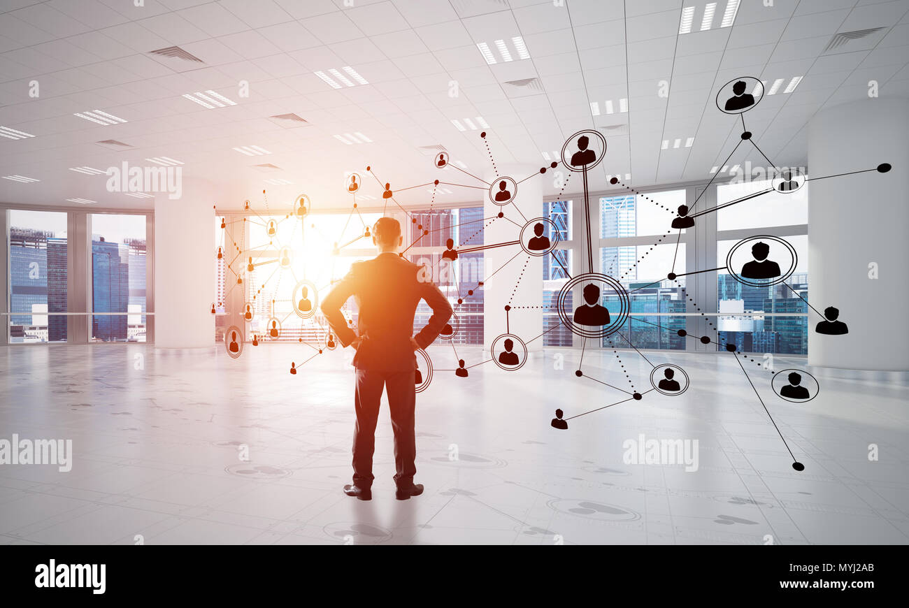 Networking and social communication concept as effective point for ...