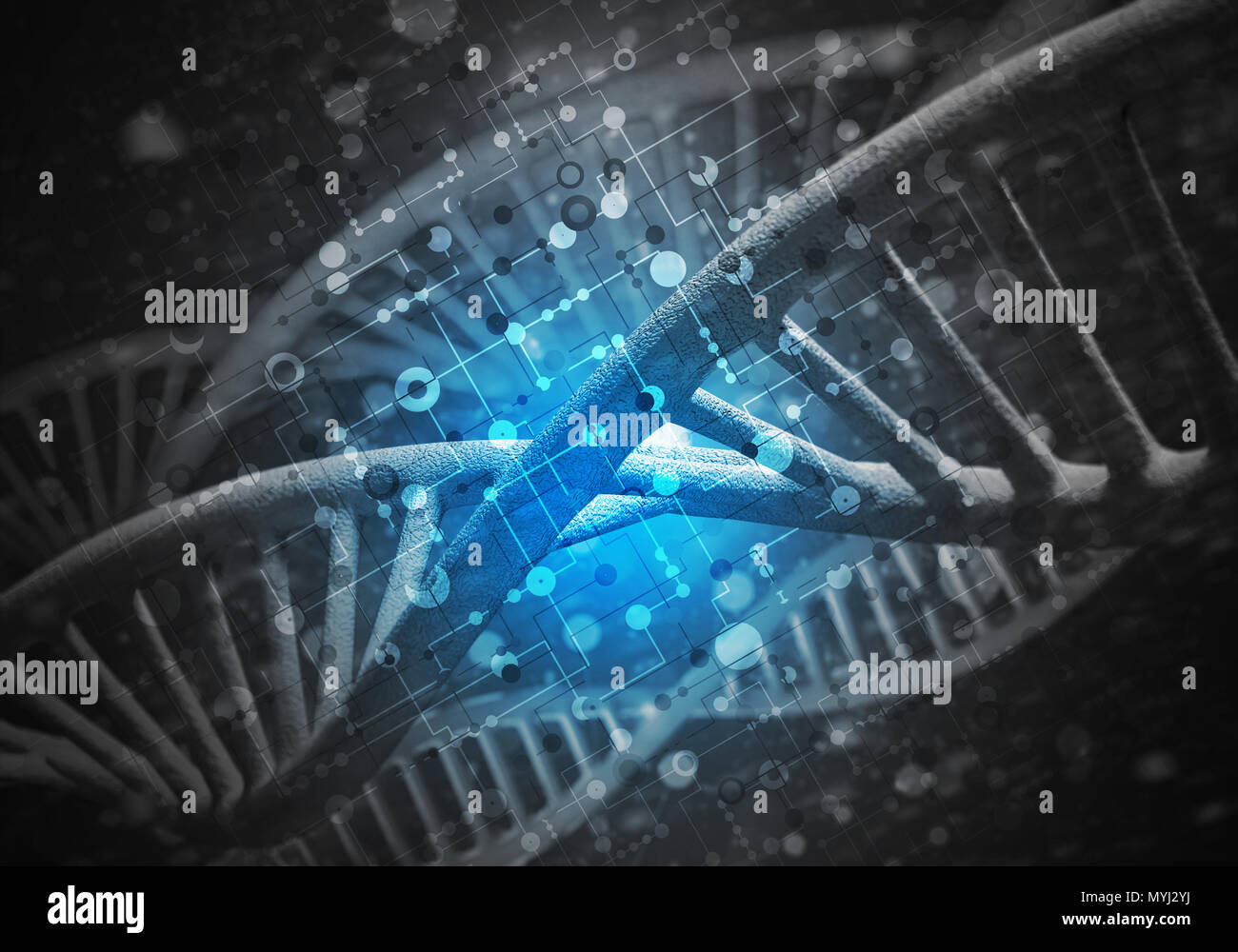 DNA molecules background Stock Photo - Alamy