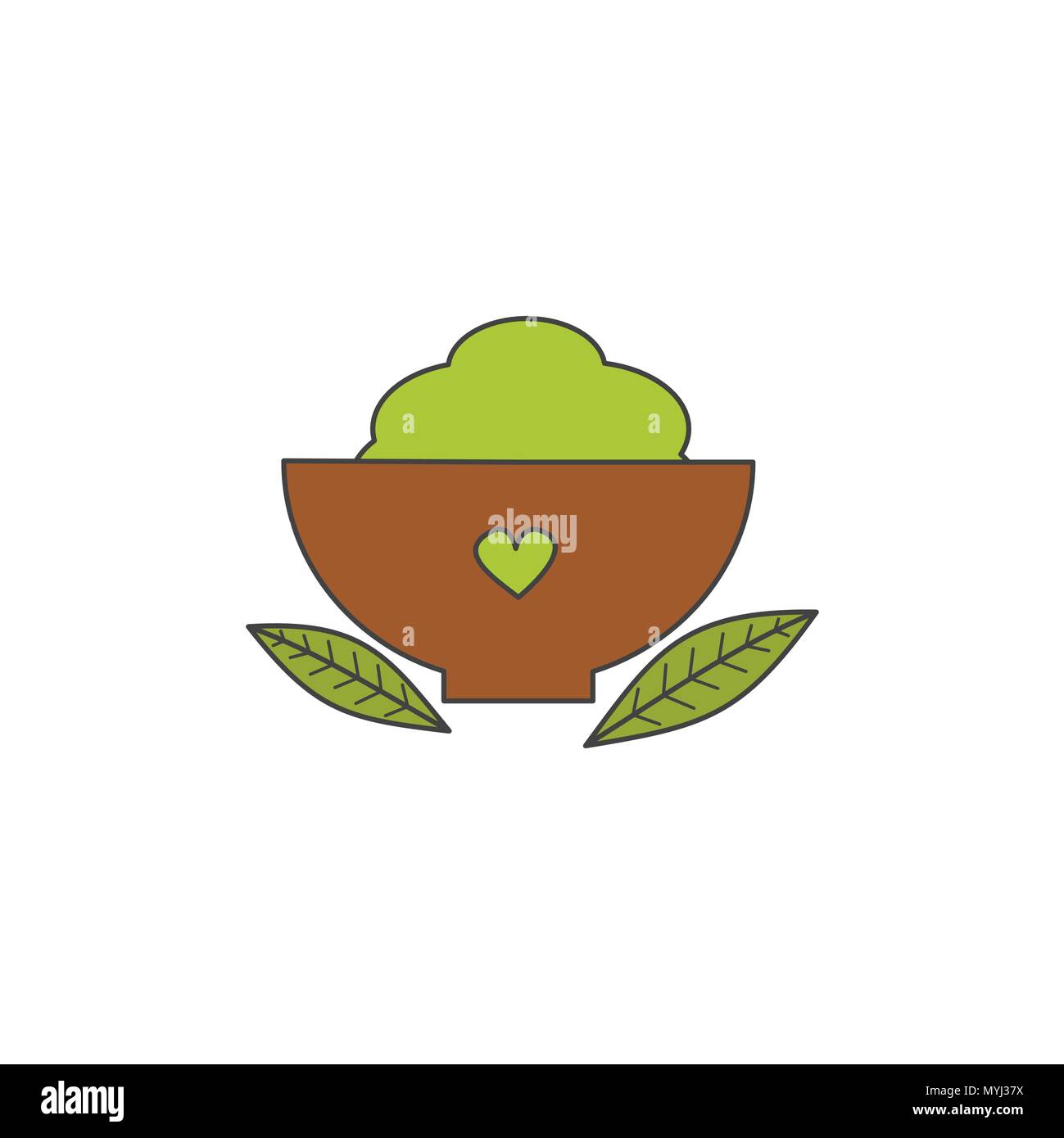 Matcha powder vector vectors hi-res stock photography and images - Alamy