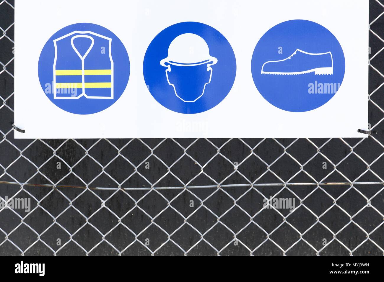 Industrial safety signage hi-res stock photography and images - Alamy