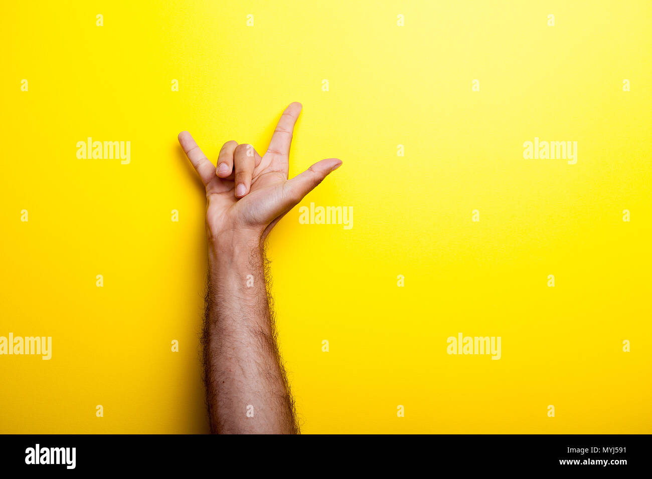 Man making hand gesture pointing hi-res stock photography and images ...