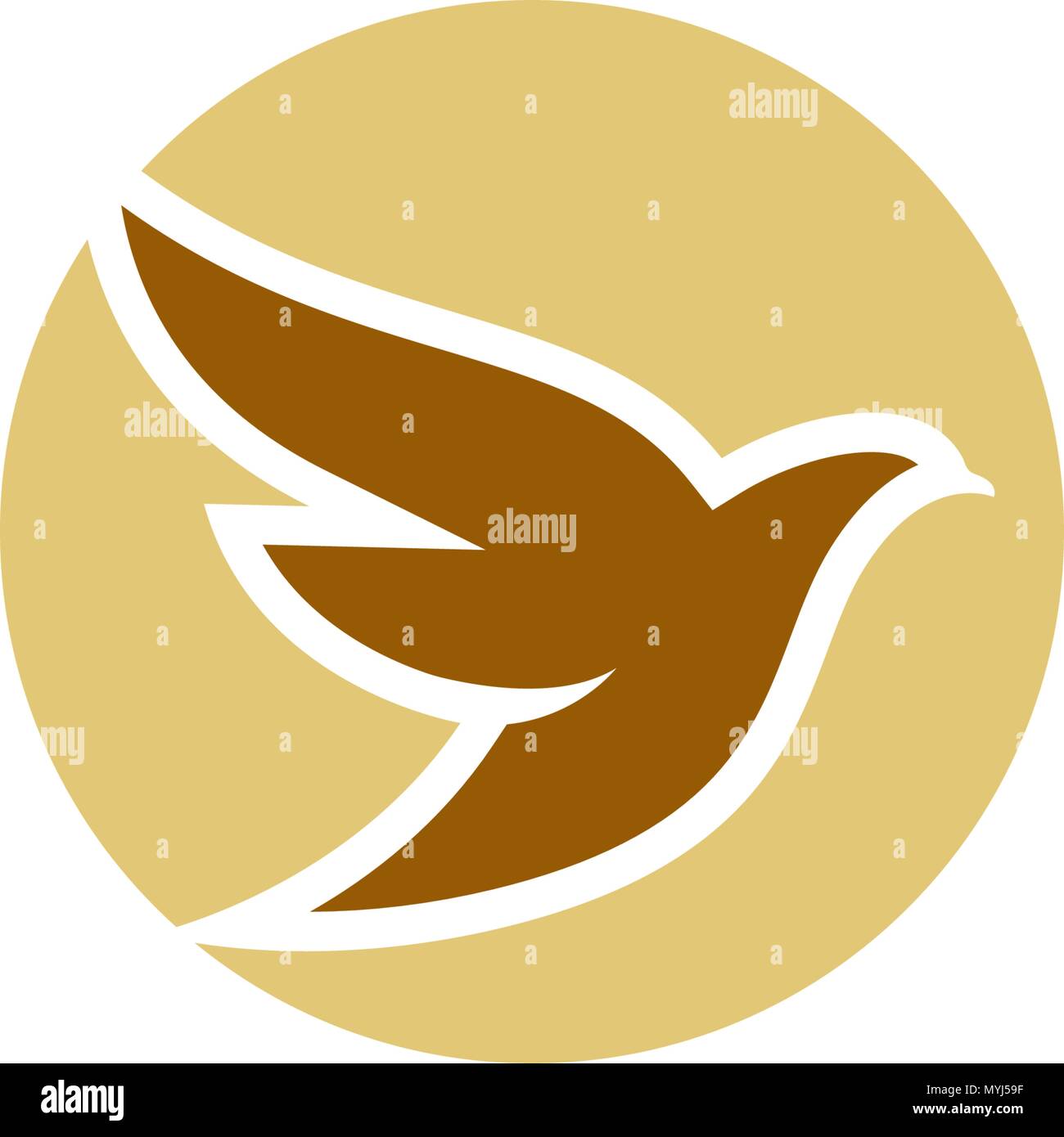 Bird wing Dove Logo Template vector illustration Stock Vector Image ...
