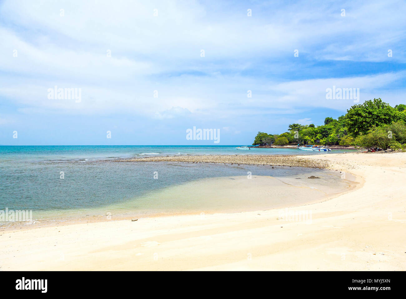 Beach in the Gulf of Thailand Stock Photo - Alamy