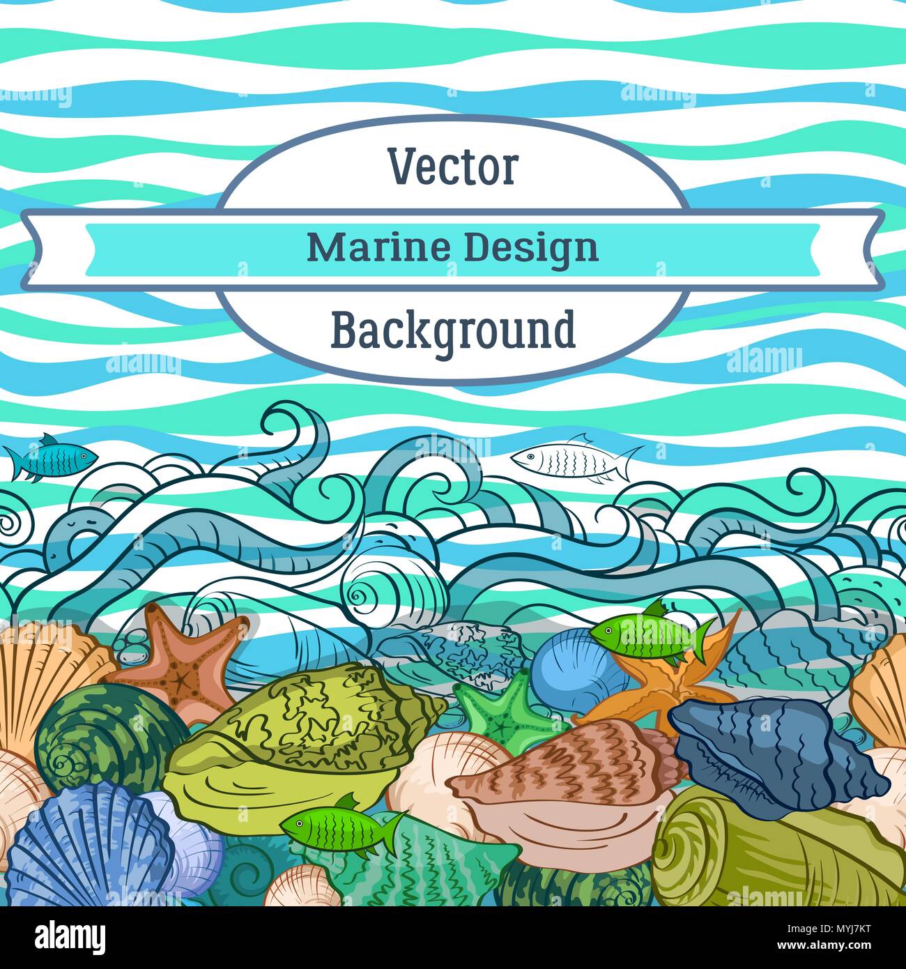 Sea animal pattern hi-res stock photography and images - Alamy