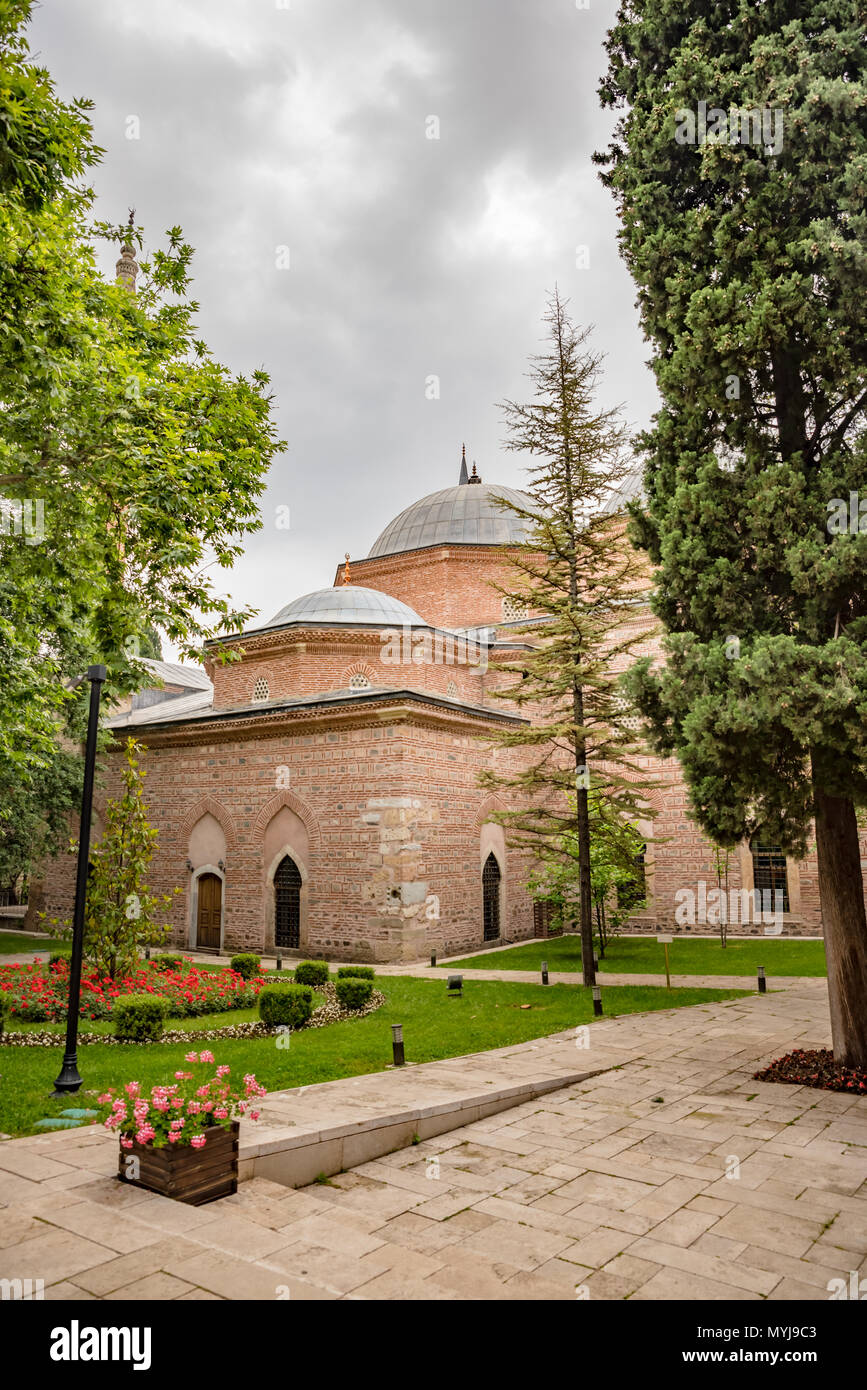 View of Muradiye complex or Complex of Sultan Murat II in Bursa,Turkey ...
