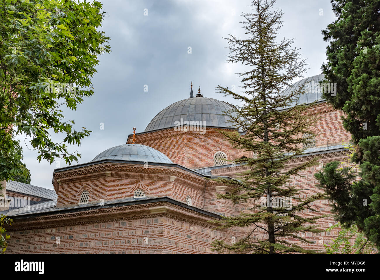 View of Muradiye complex or Complex of Sultan Murat II in Bursa,Turkey ...