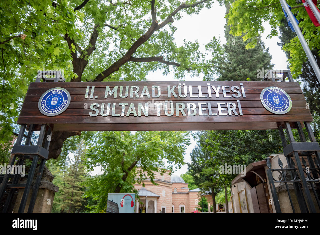 View of Muradiye complex or Complex of Sultan Murat II in Bursa,Turkey ...