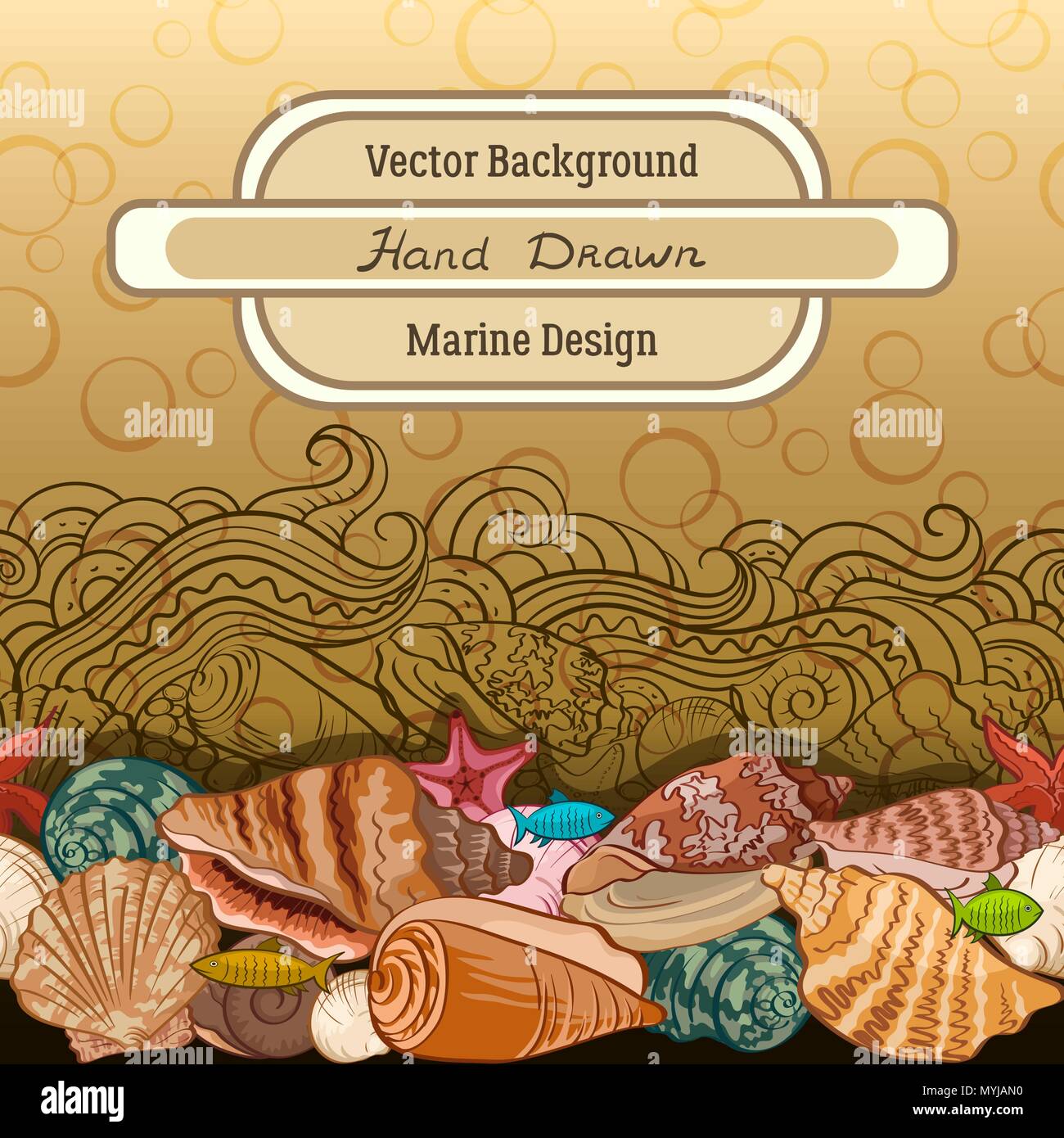 Sea ocean animal fish Stock Vector Images - Alamy