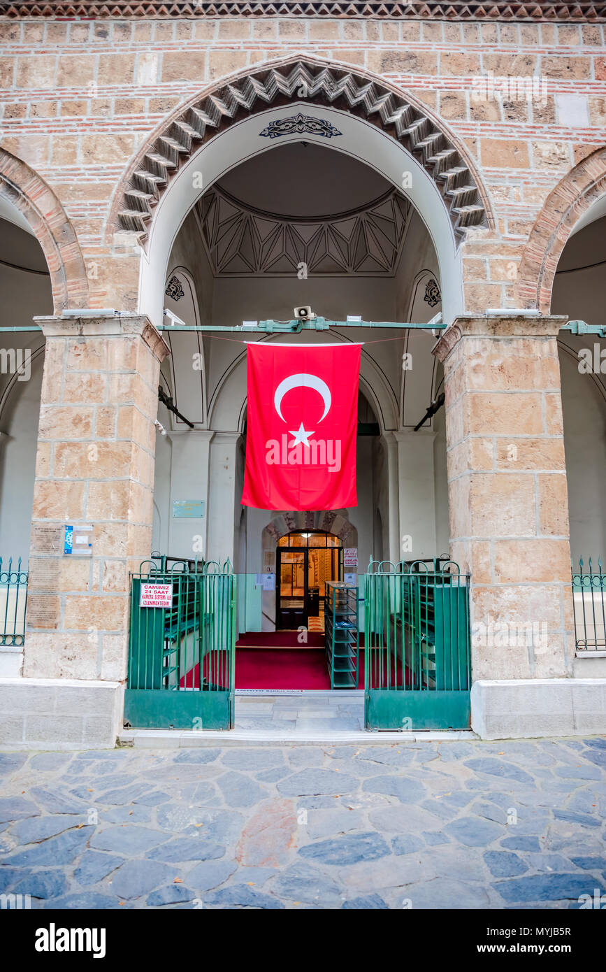 Exterior View of Ghazi Orhan Mosque,one of Ottoman emperor in Bursa ...