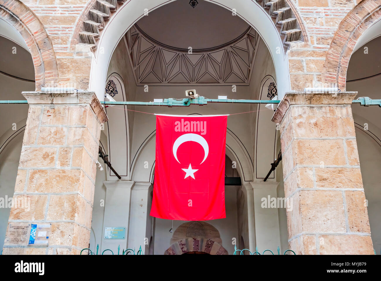 Exterior View of Ghazi Orhan Mosque,one of Ottoman emperor in Bursa ...