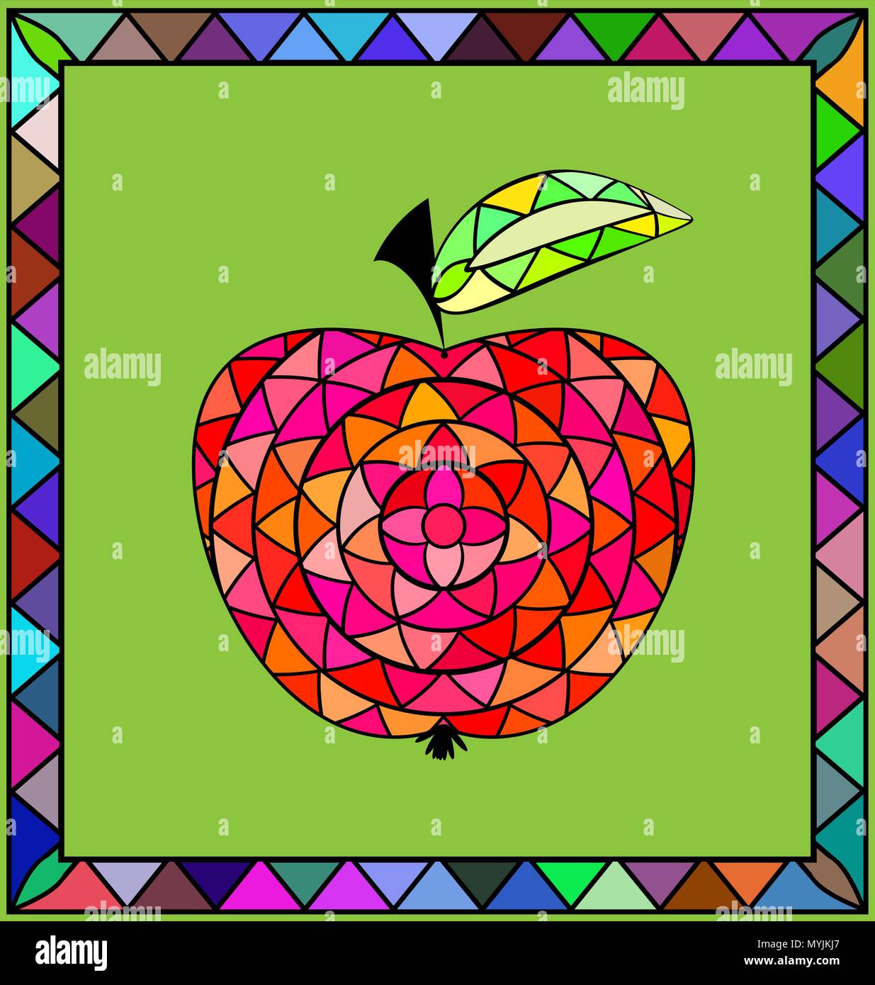 colored image of apple Stock Vector Image & Art - Alamy