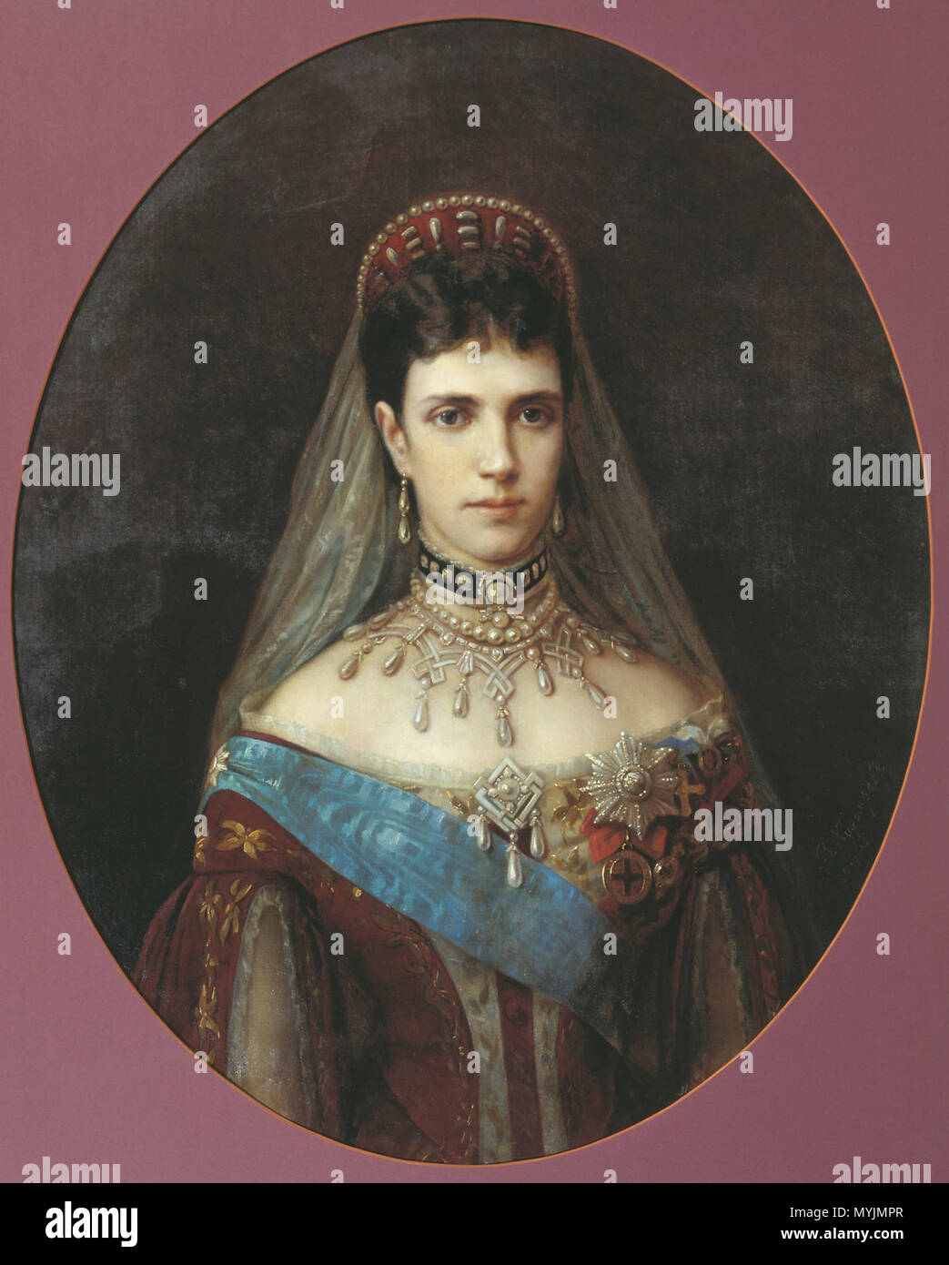 . English: Maria Feodorovna (Dagmar of Denmark) Русский: Портрет ...