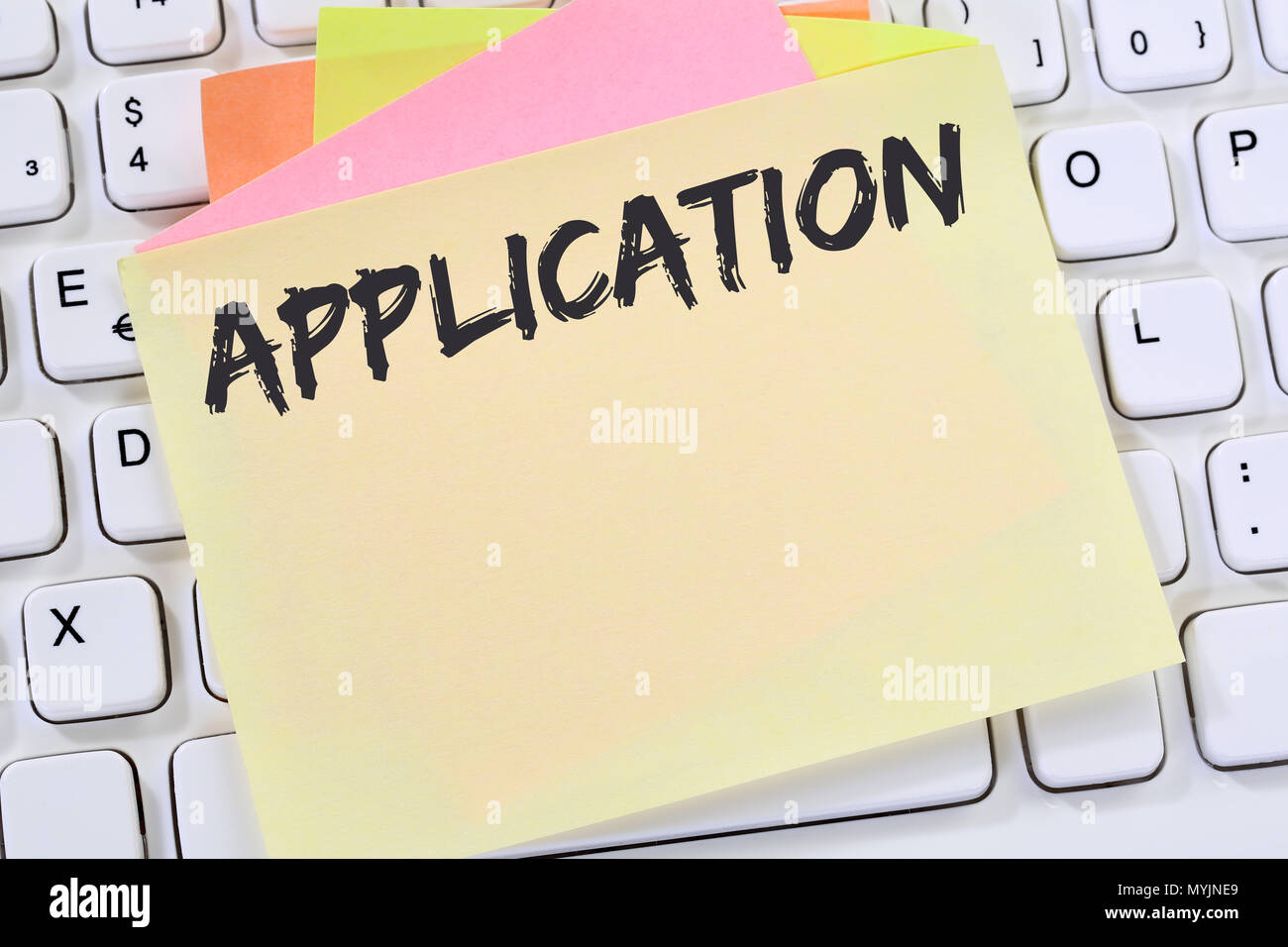 Job application computer hi-res stock photography and images - Alamy