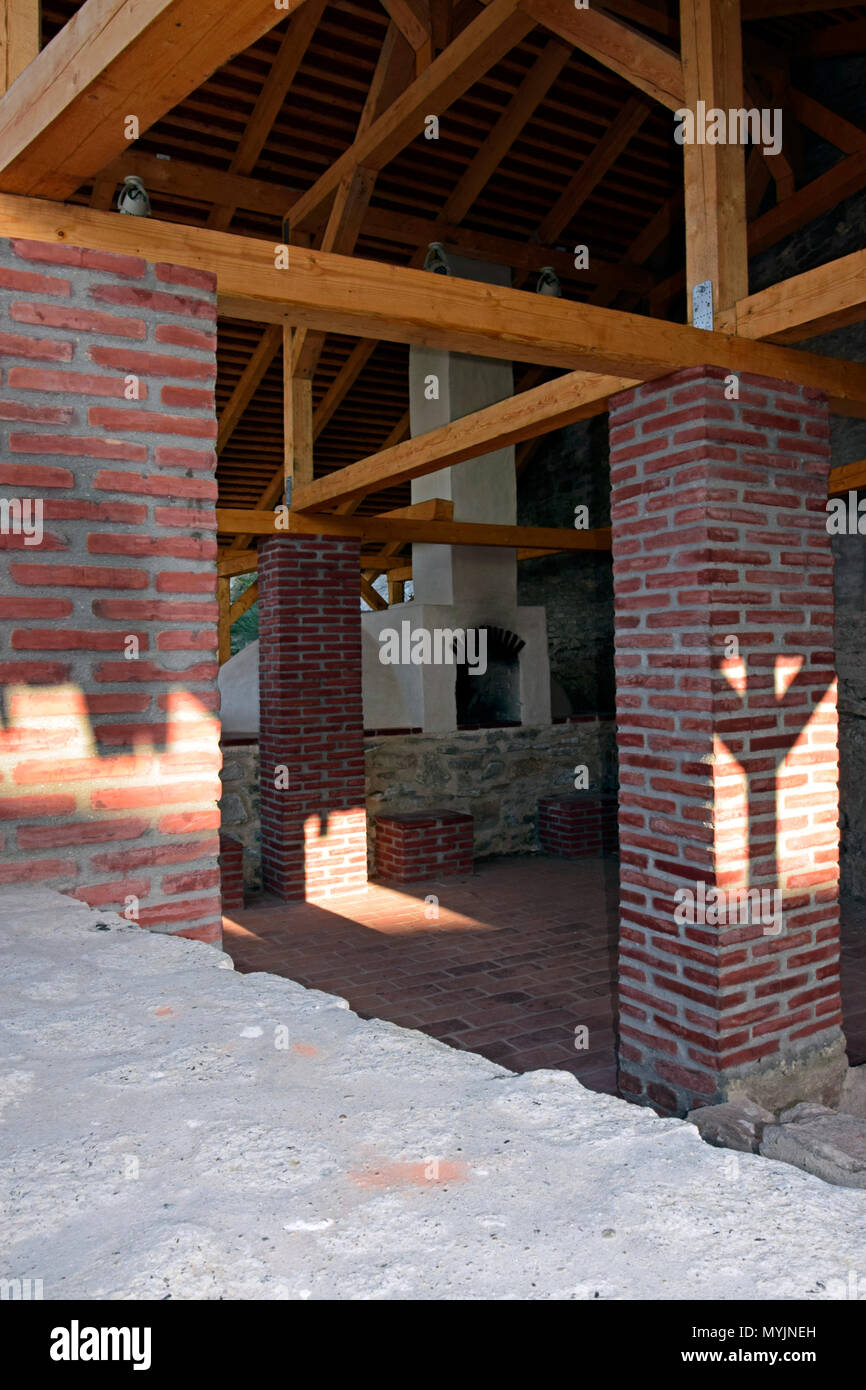 Open kitchen in a bailey in the Deva citadel Stock Photo - Alamy