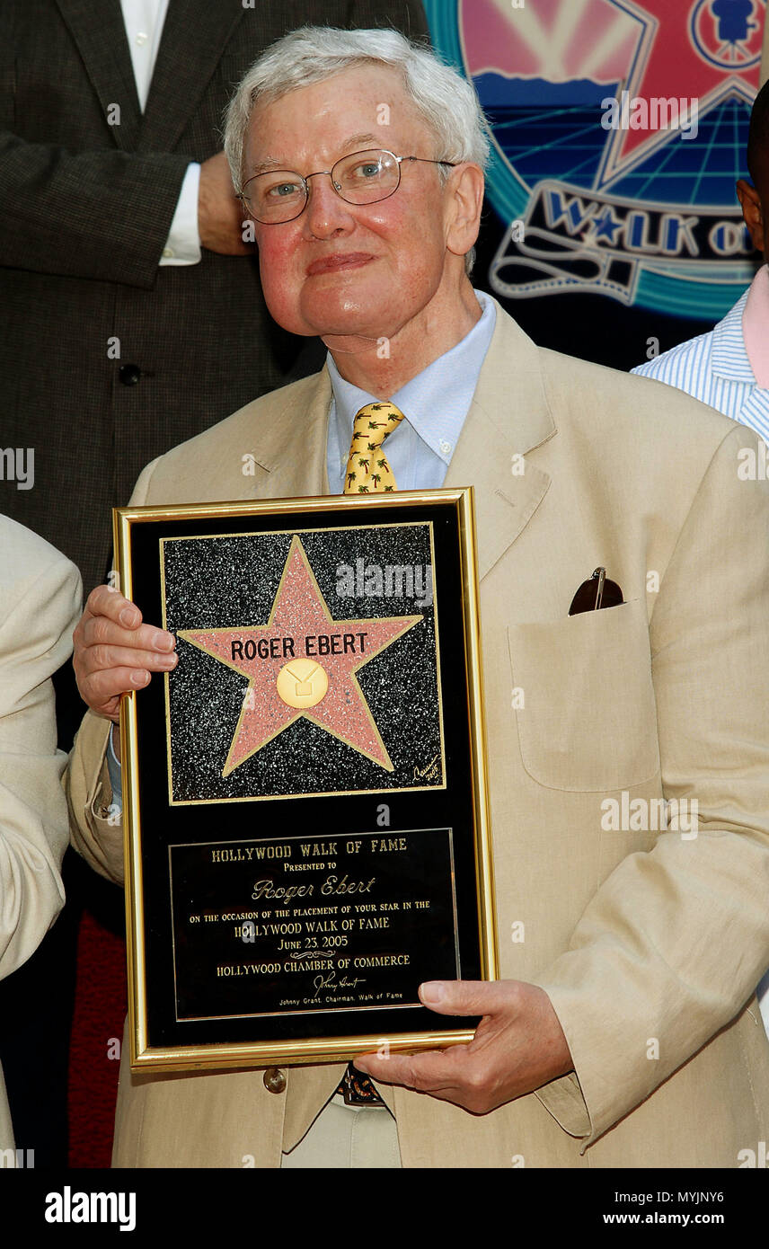 Roger Ebert ( from Ebert and Roeper Film Critic show) received the ...