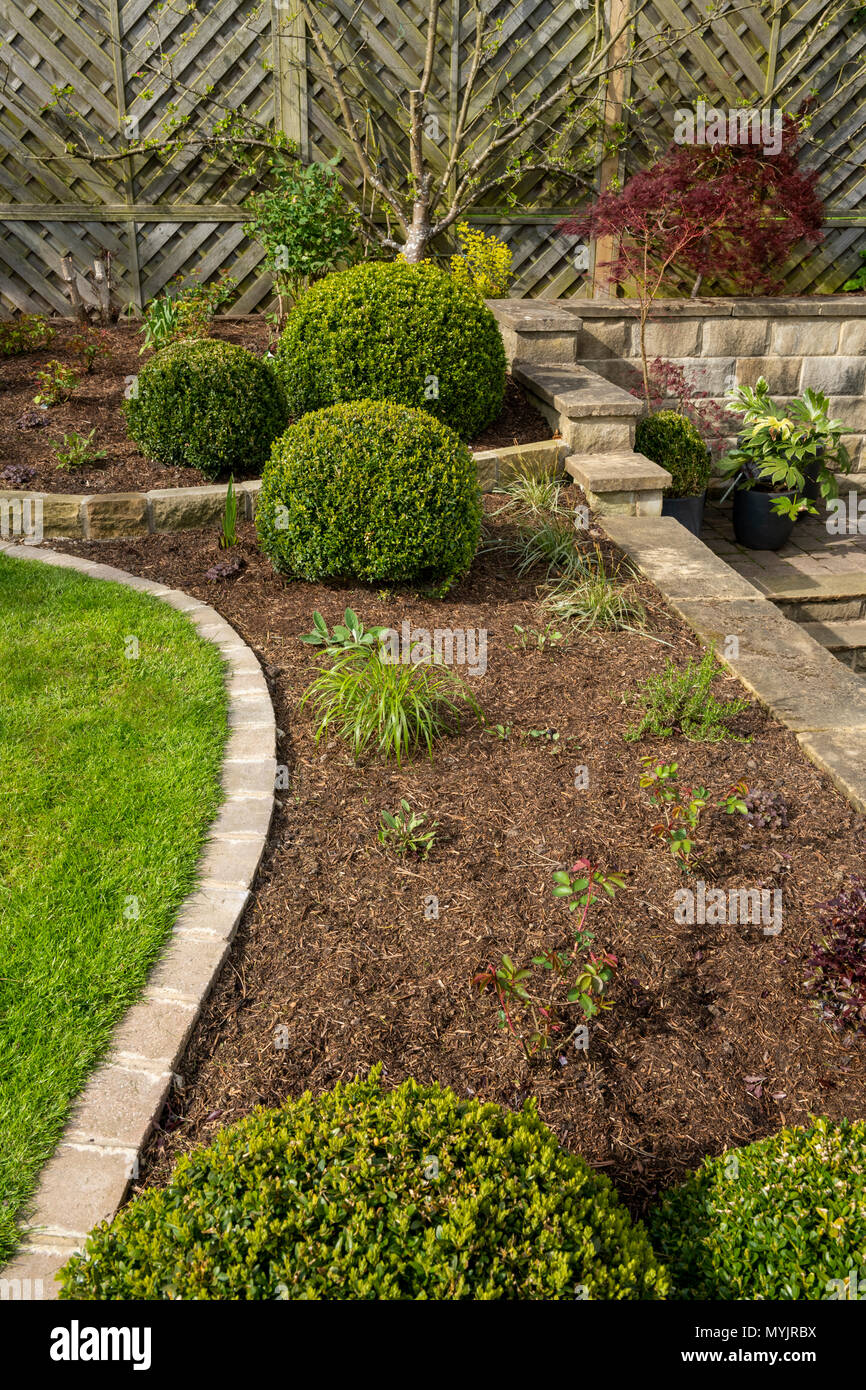 Newly planted herbaceous border hi-res stock photography and images - Alamy