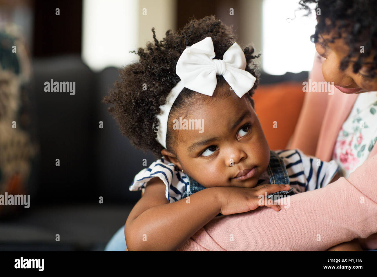 African American mother disdisciplin parenting her young child Stock ...