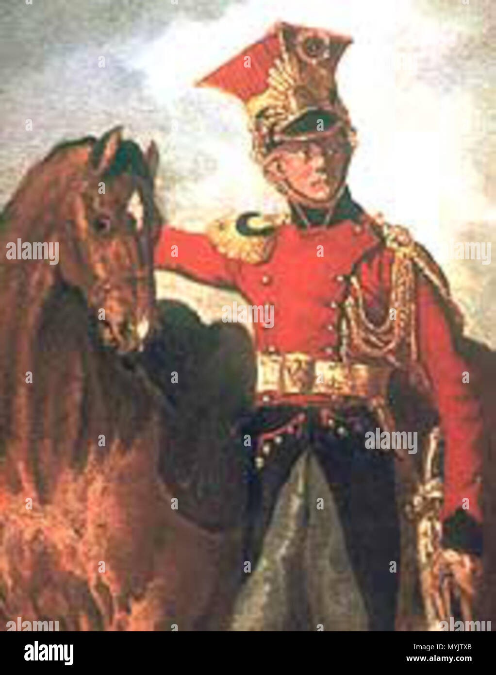 . One of the Red Lancers of Napoleon I's guard. circa 1870 312 ...