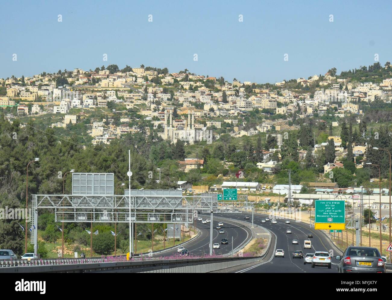 Israeli highway , April 6, 2018 | usage worldwide Stock Photo - Alamy