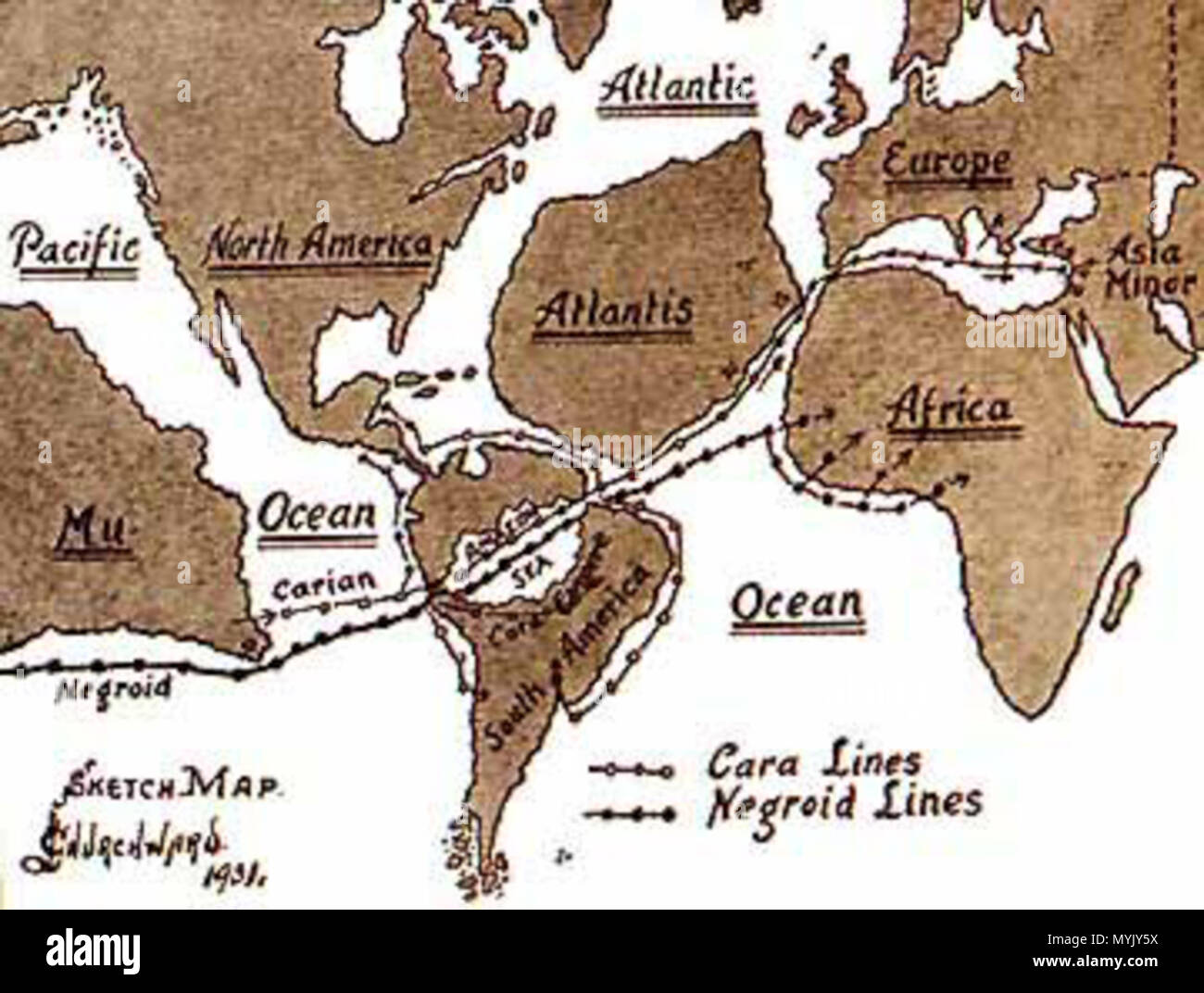 Lemuria map hi-res stock photography and images - Alamy
