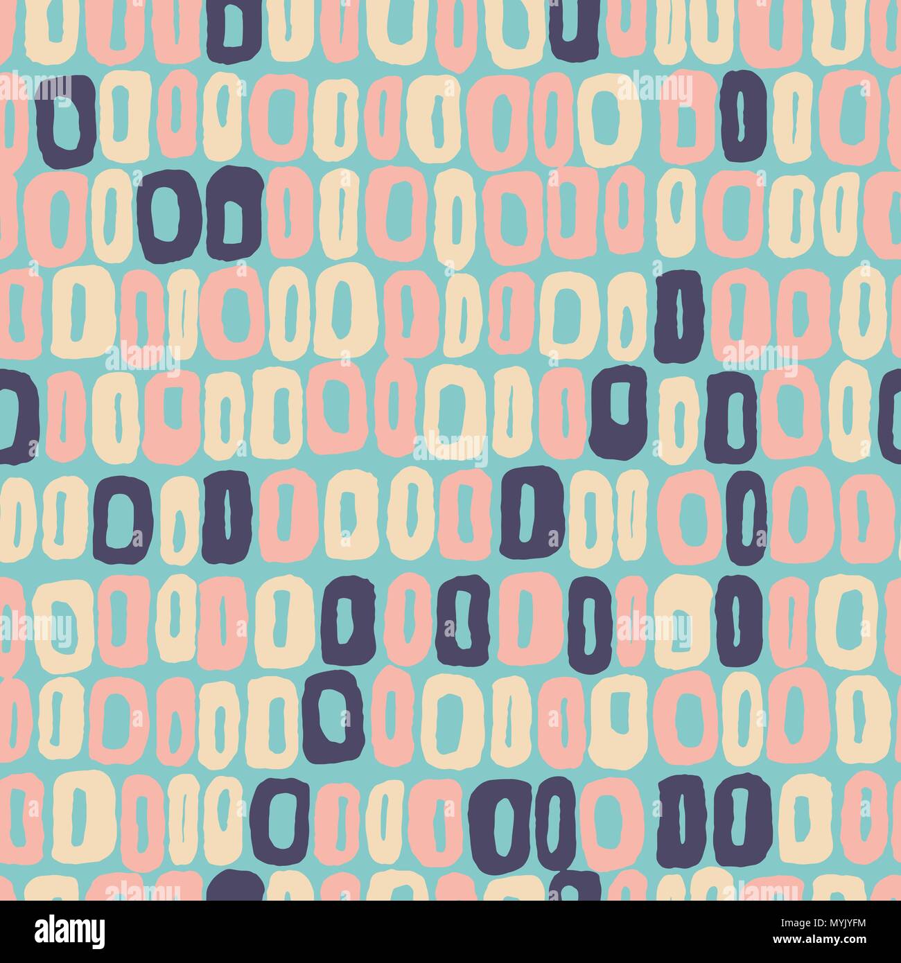 Seamless vector retro pink, green, yellow pattern 60s Stock Vector ...