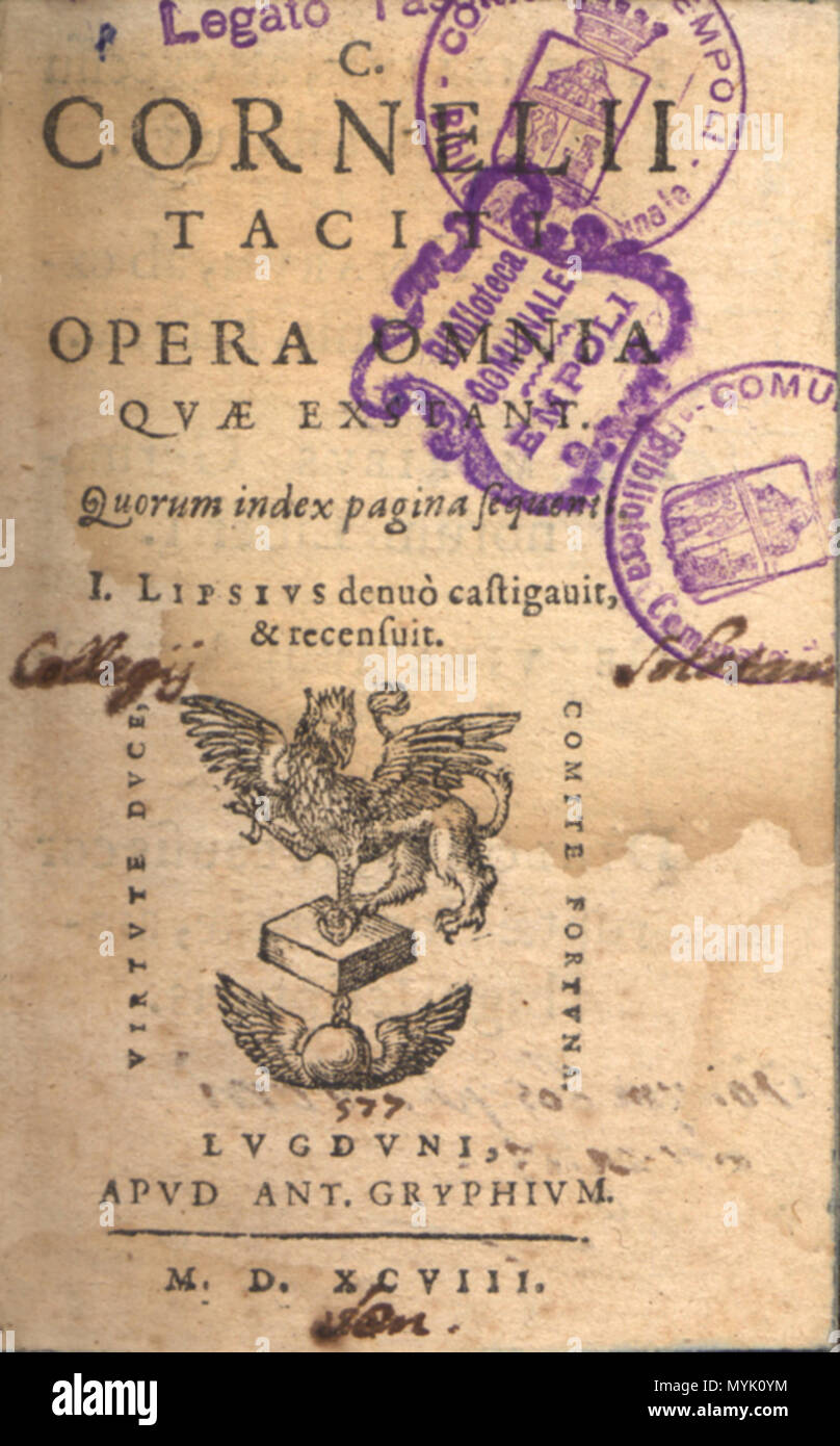 325 Lipsius manuscript Stock Photo - Alamy