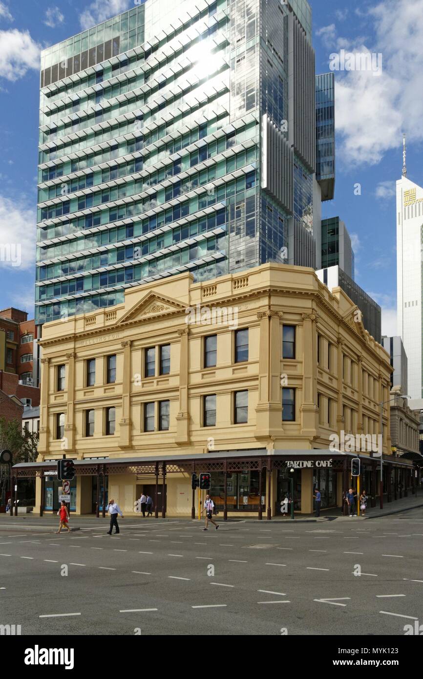 Old and modern architecture, Perth, Western Australia March 2018 ...