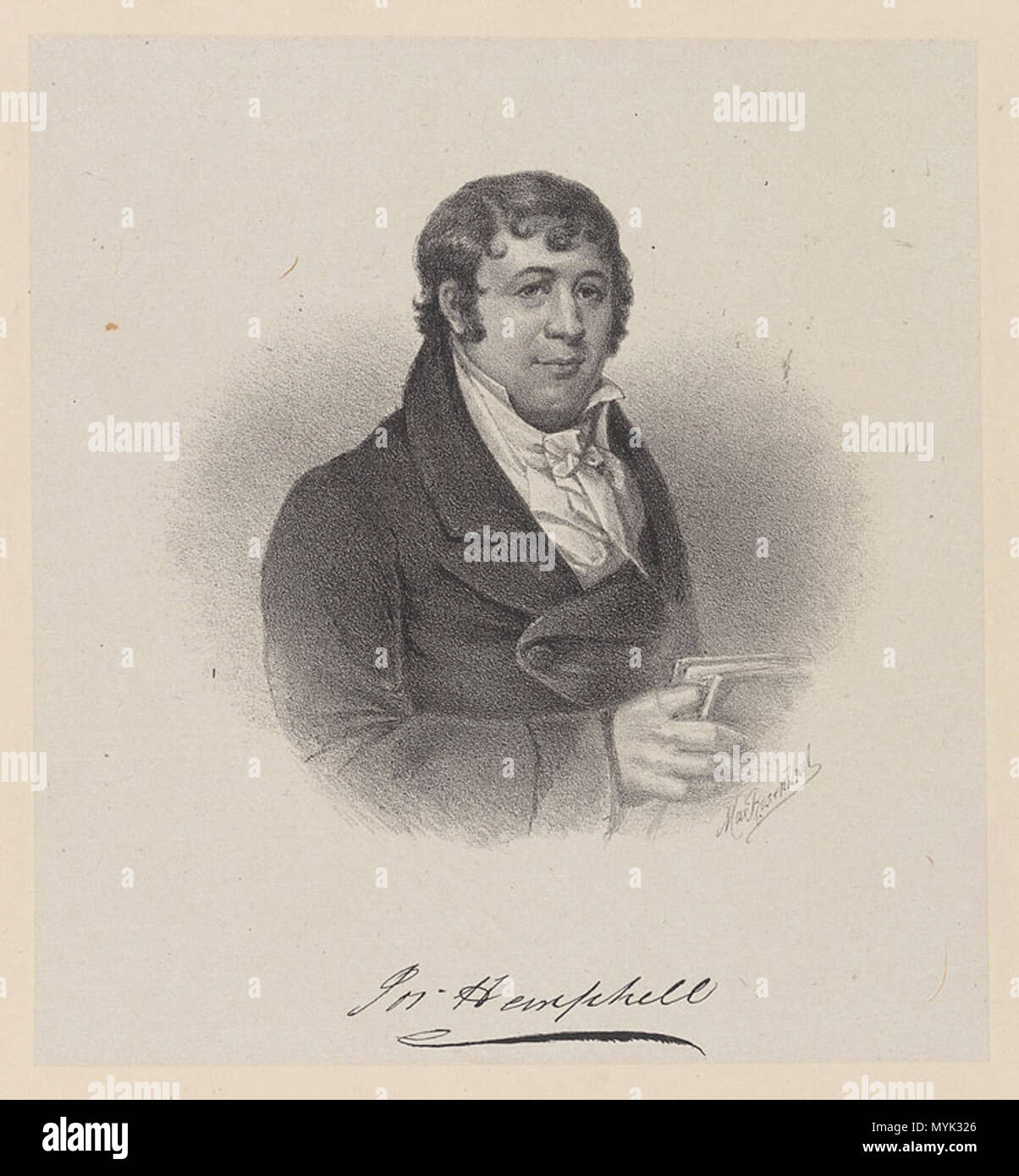. Joseph Hemphill (1770-1842) . Contemporary portrait. Engraving by Max ...